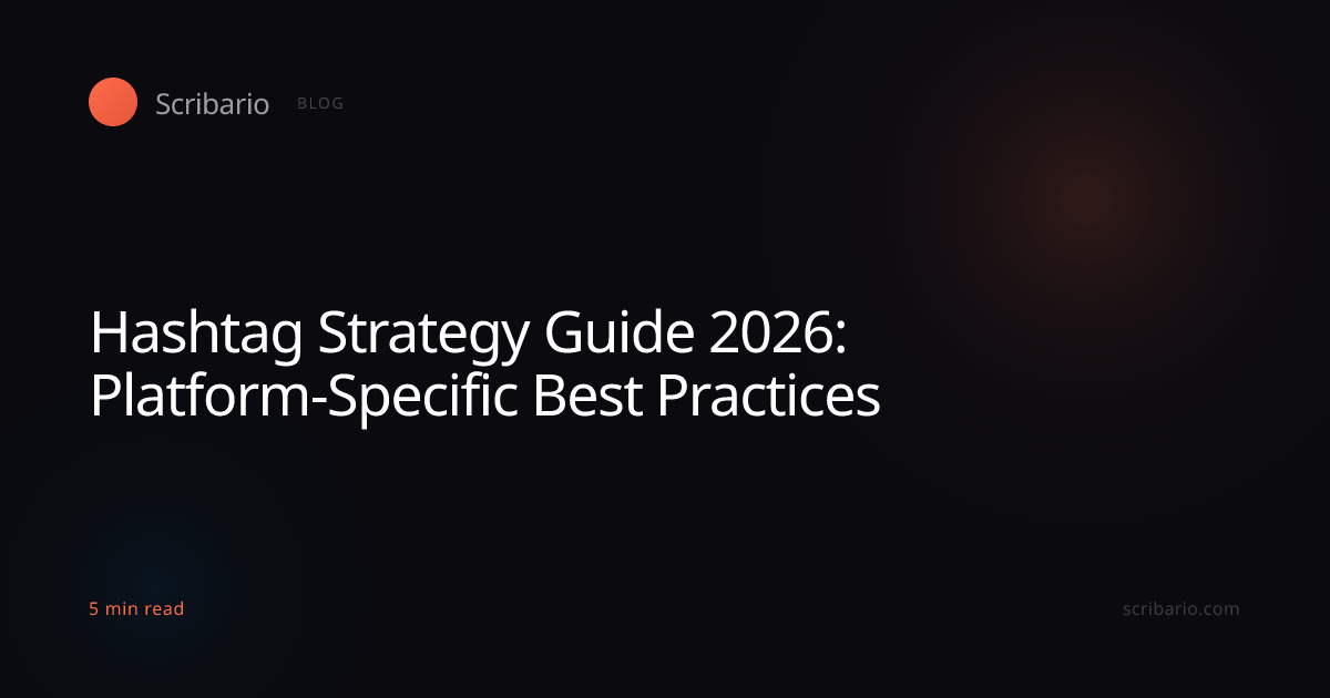 Complete Hashtag Strategy Guide 2026: Cross-Platform Best Practices ...